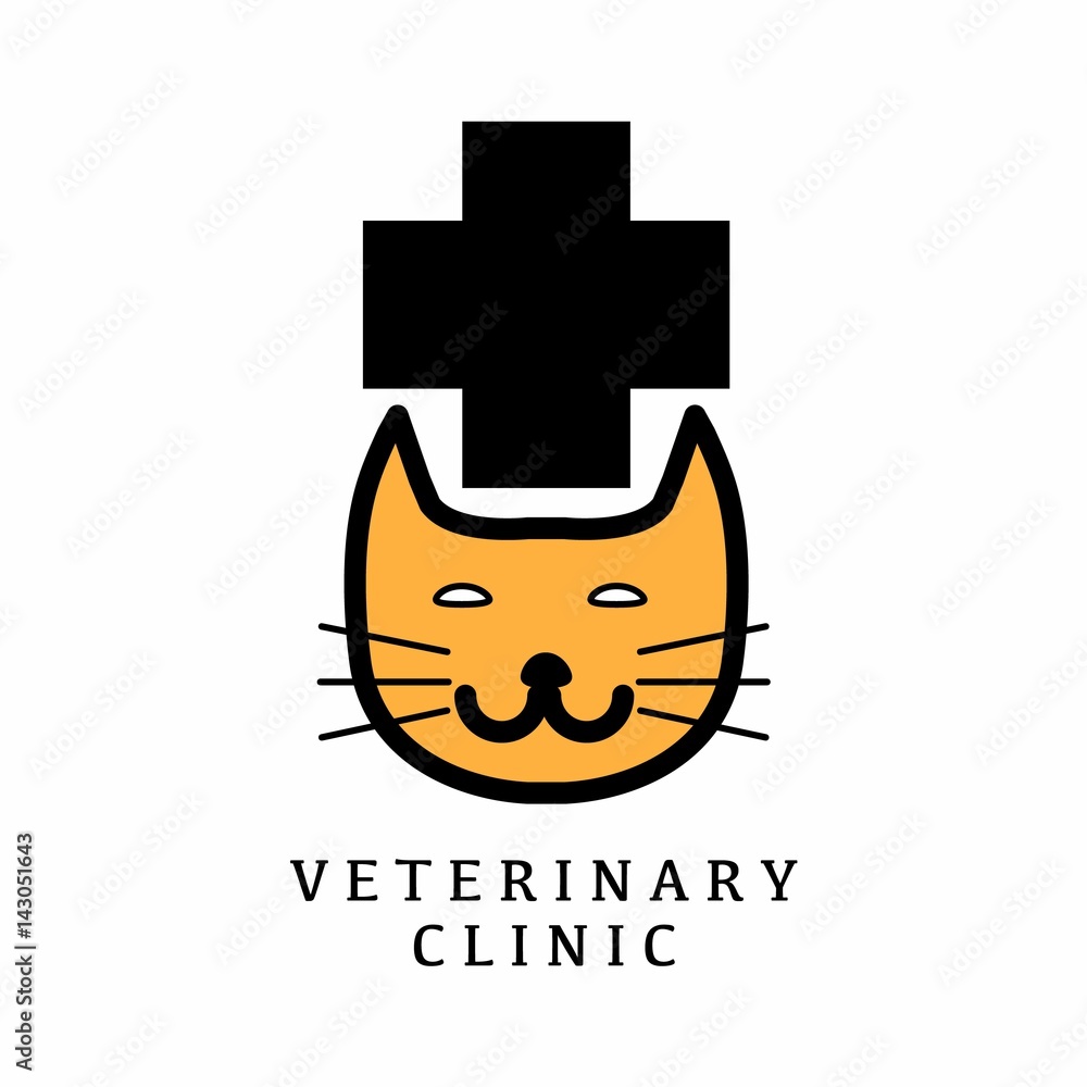 veterinary logo with text space for your slogan / tagline, vector ...