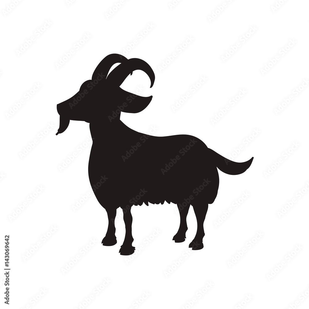 Goat farm animal vector illustration graphic design Stock Vector ...
