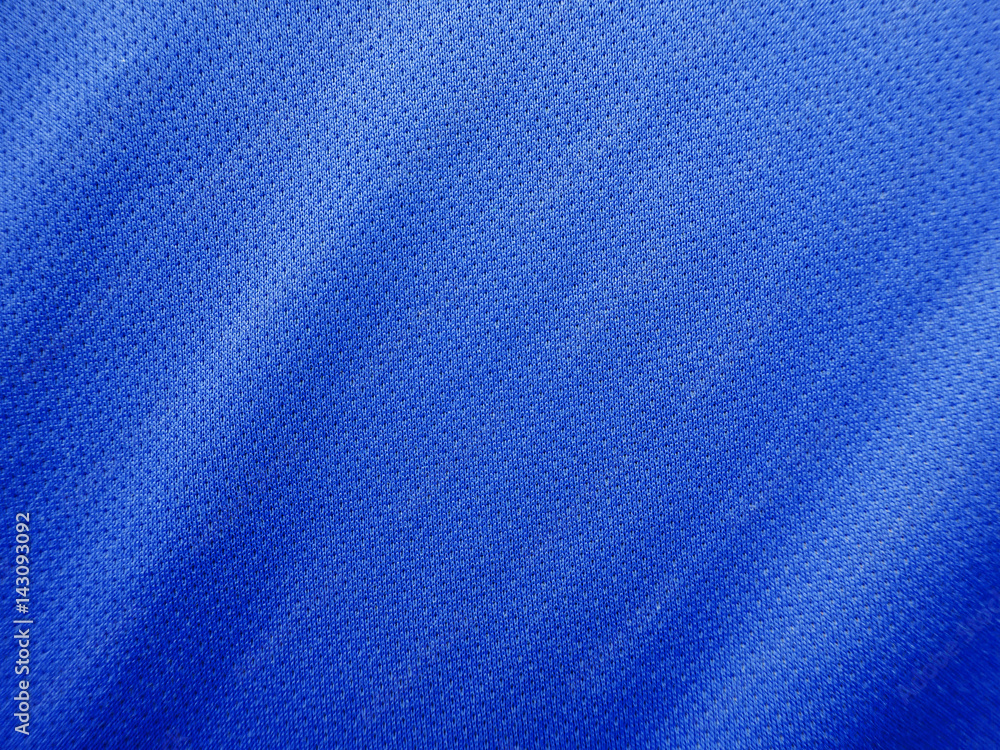 blue sports clothing fabric jersey texture Stock Photo | Adobe Stock