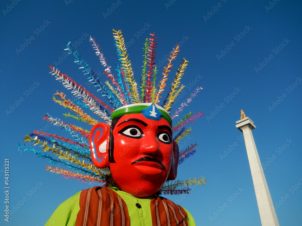 Poster Ondel-ondel the giant puppet from Jakarta Indonesia – Wall Art ...