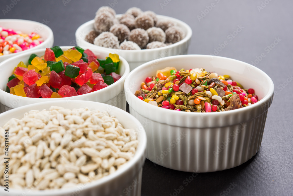 Indian traditional mouth freshener like sauf, chatpata gatagat, mixed ...