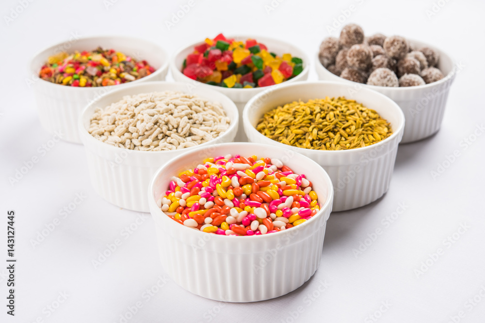 Indian traditional mouth freshener like sauf, chatpata gatagat, mixed ...