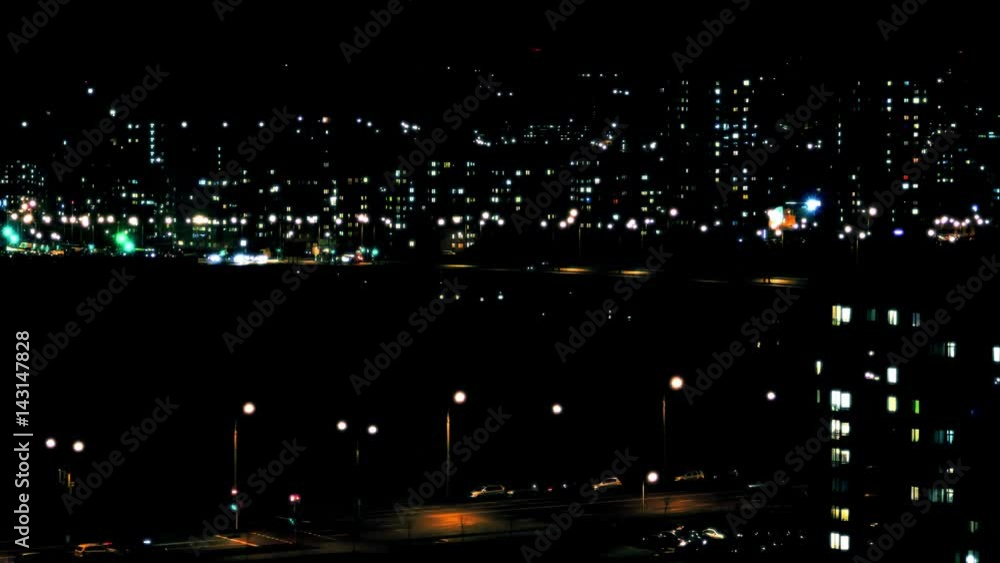 Night City Lights / Big City Landscape / Night Life. City lights ...