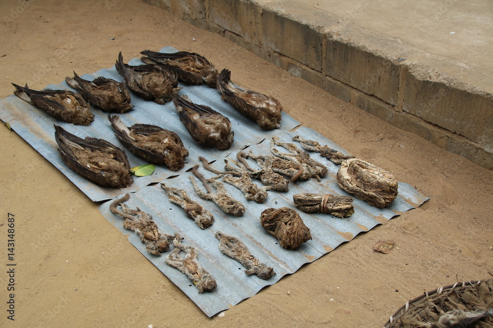 Voodoo paraphernalia, Akodessawa Fetish Market, Lomé, Togo / This ...