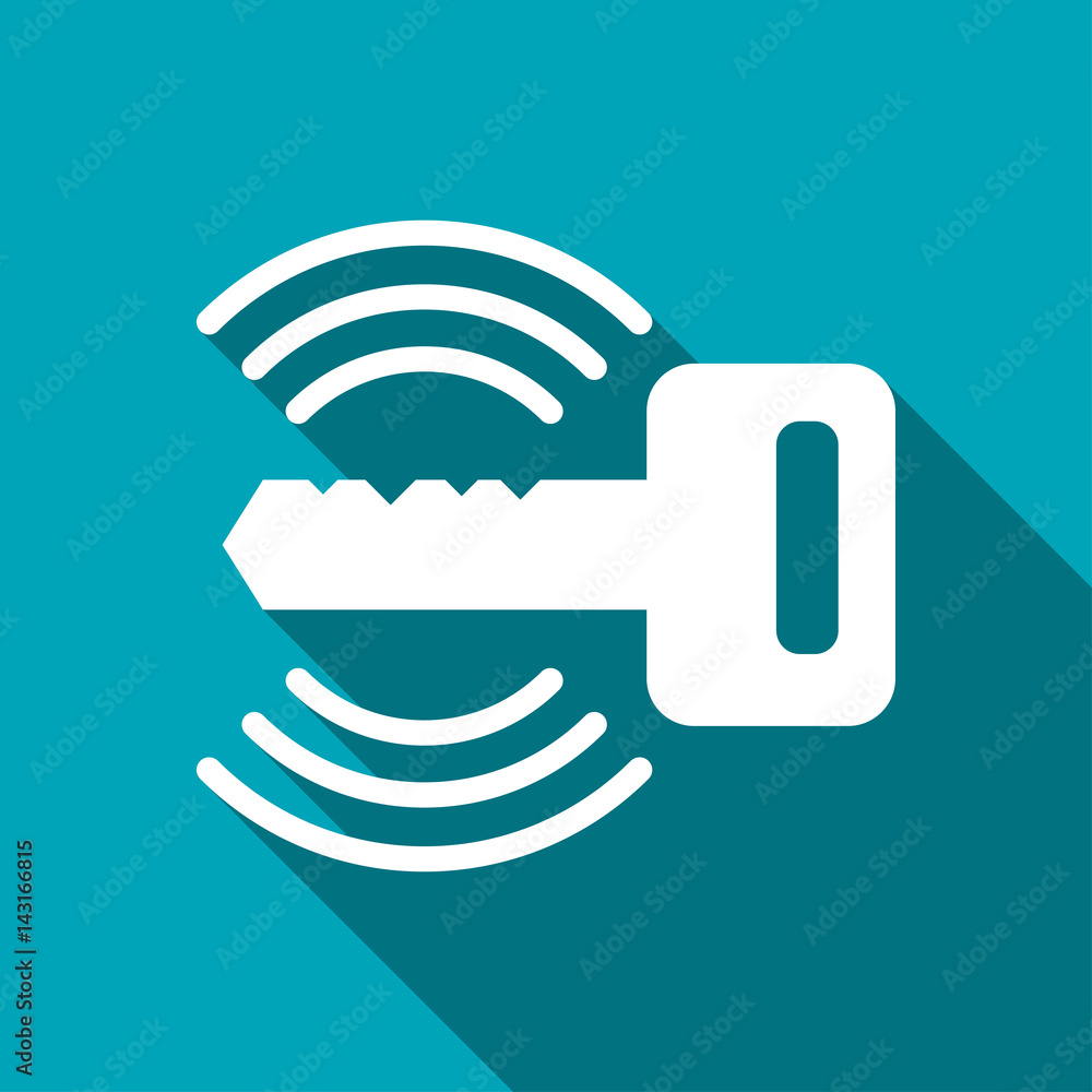 Car remote key symbol vector hmi dashboard flat icon Stock Vector ...