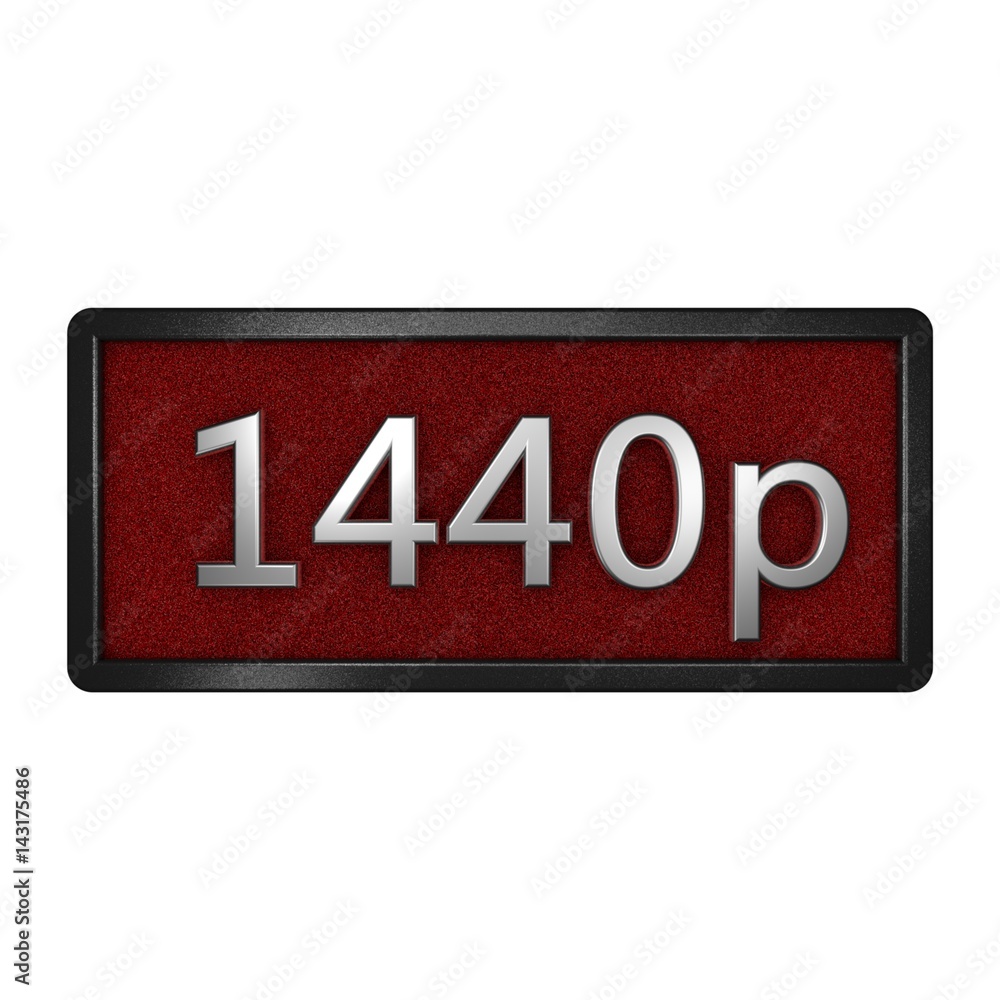 Icon "1440p". Video quality. Graphic illustration isolated on white ...