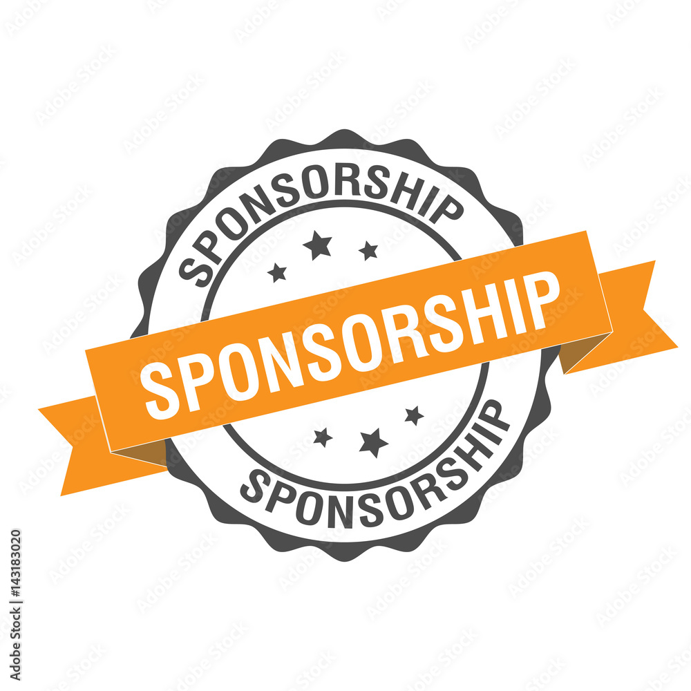 Sponsorship stamp illustration Stock Vector | Adobe Stock