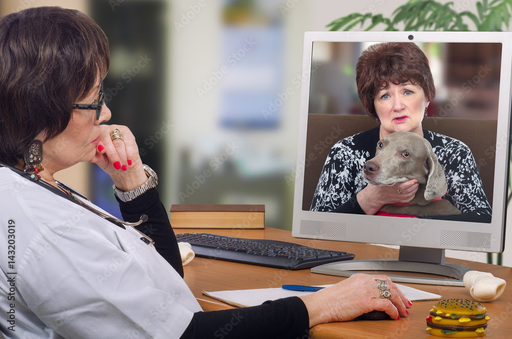 Telemedicine veterinary services Stock Photo | Adobe Stock