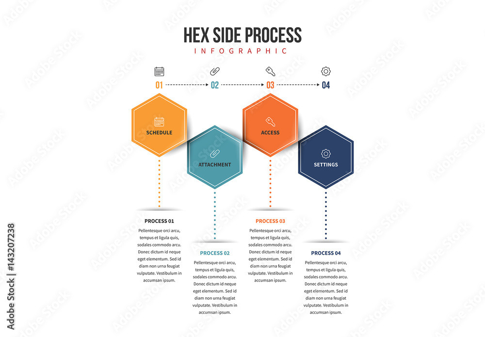 Hexagonal Tile Infographic 3 Stock Template | Adobe Stock Hexagonal Tile Infographic 3 Stock Template | Adobe Stock