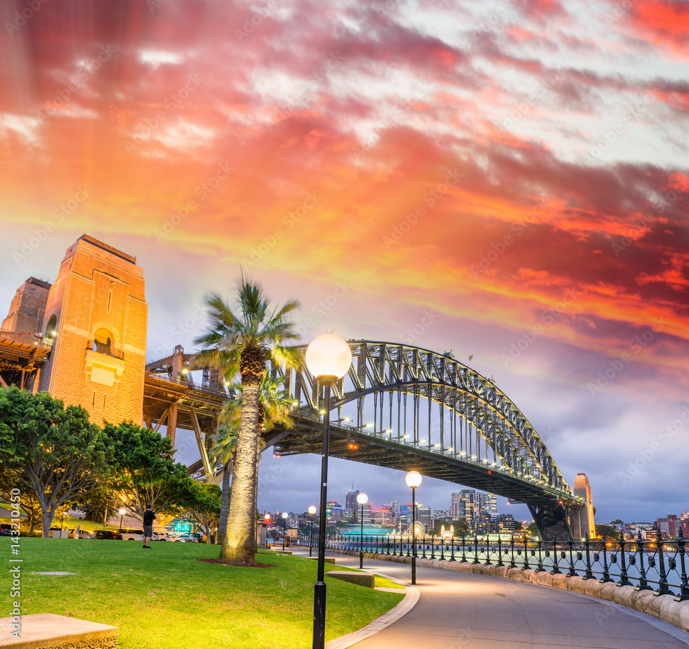 Sydney Harbour Bridge At Sunset