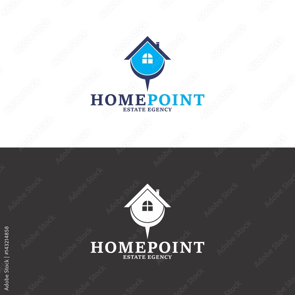 home point logo in vector Stock Vector | Adobe Stock