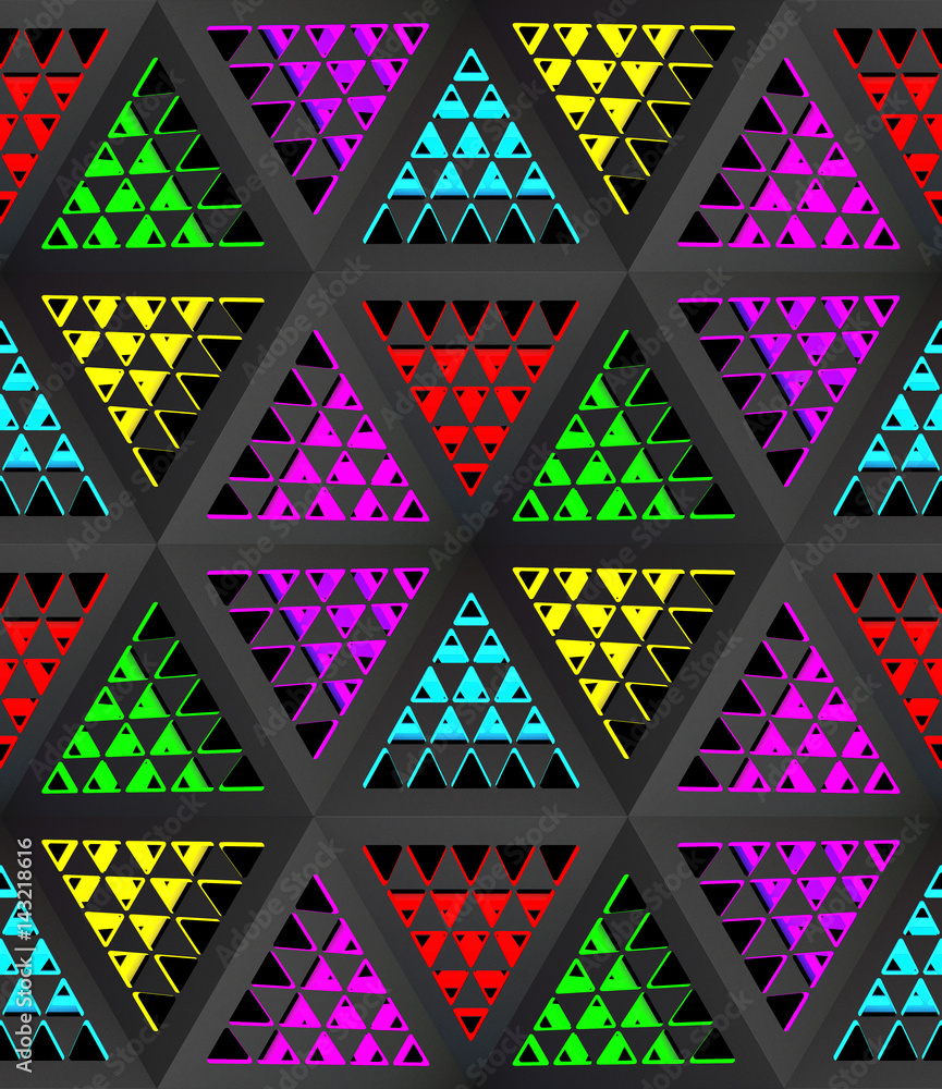 Stylistic abstract light background with a diverse geometric structure ...