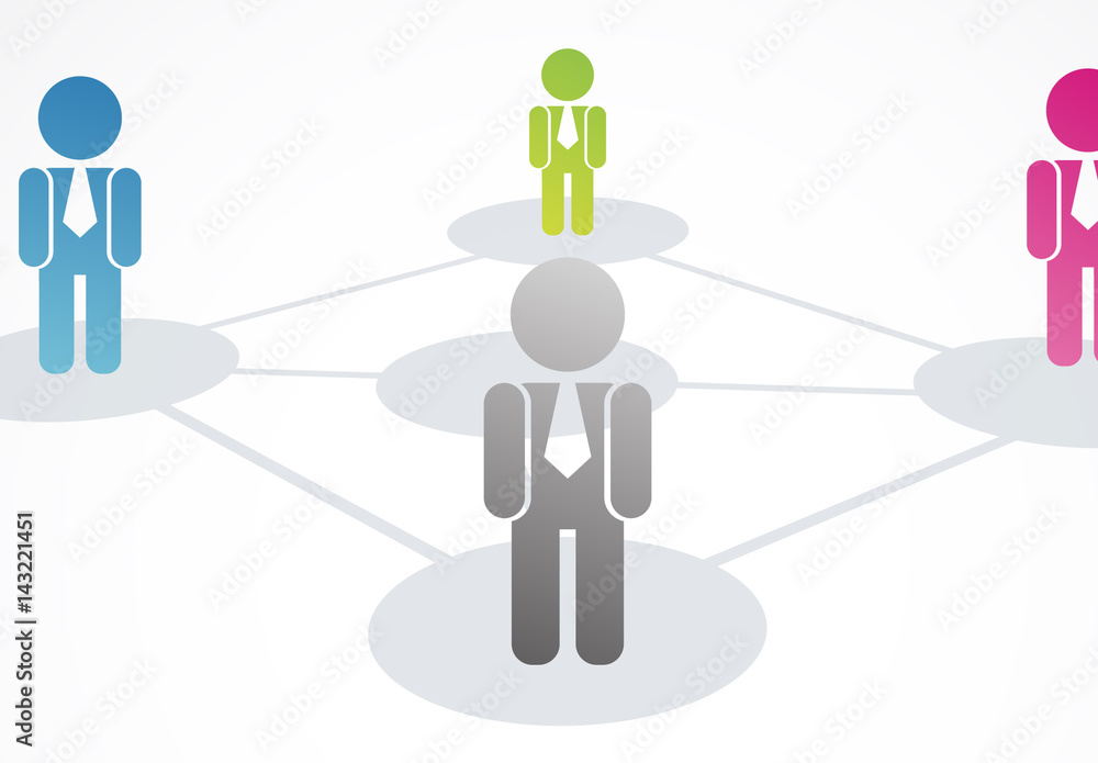 Financial Infographic with Multicolored Pictogram Icons Stock Template ...