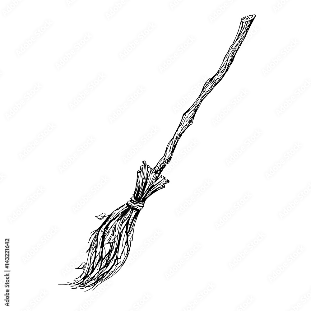 Witches broom. Vector Stock Vector | Adobe Stock