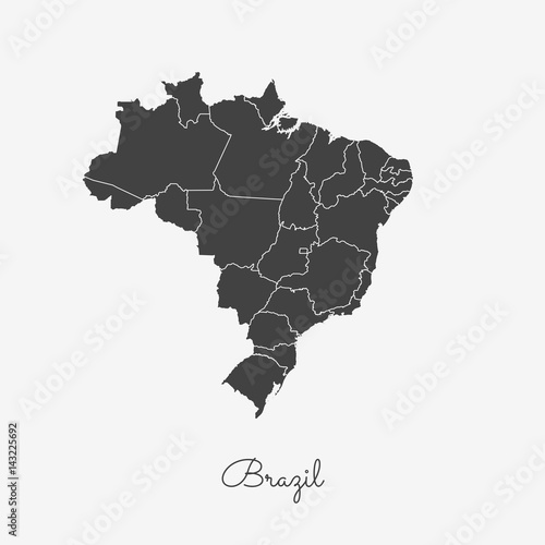 Brazil Map Outline States