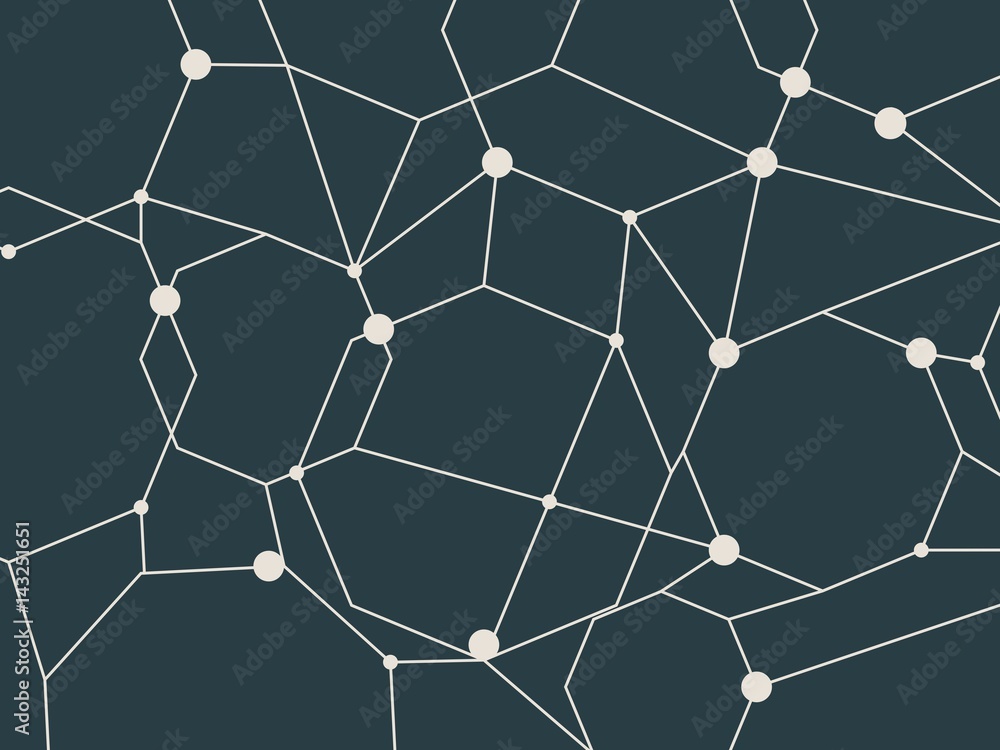 Molecule And Communication Background. Modern vector brochure or web ...