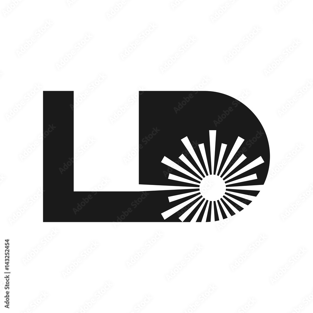 l and d logo vector. Stock Vector | Adobe Stock