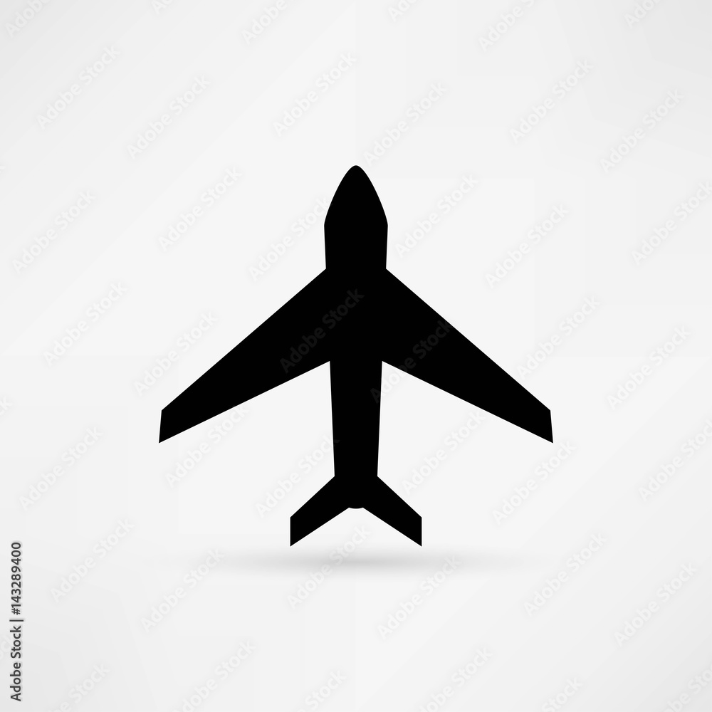 Vector airplane Icon Stock Vector | Adobe Stock