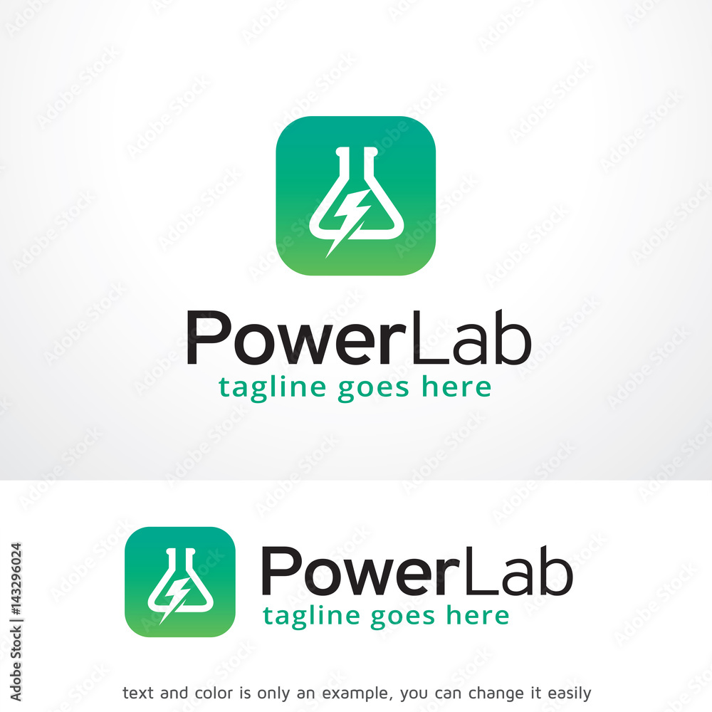 Power Lab Logo Template Design Vector, Emblem, Design Concept, Creative ...