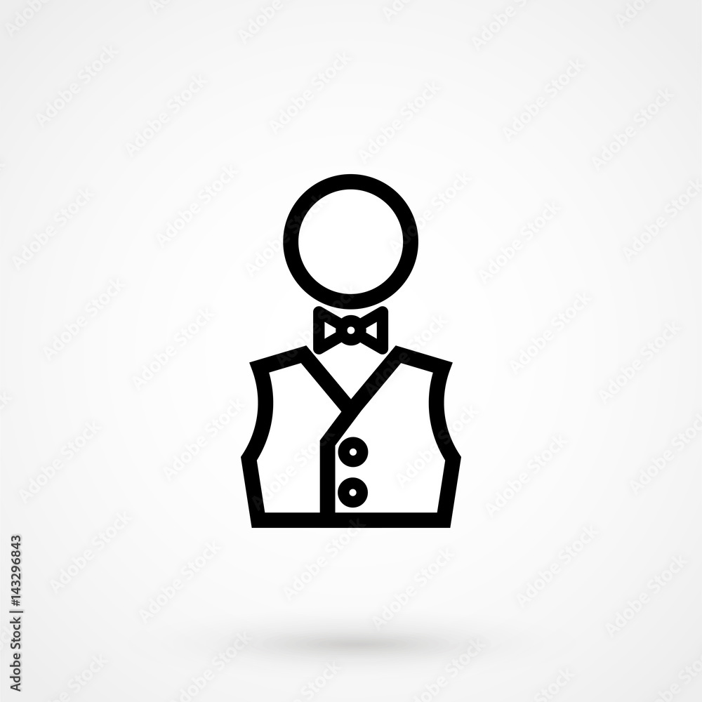 Butler icon Stock Vector | Adobe Stock