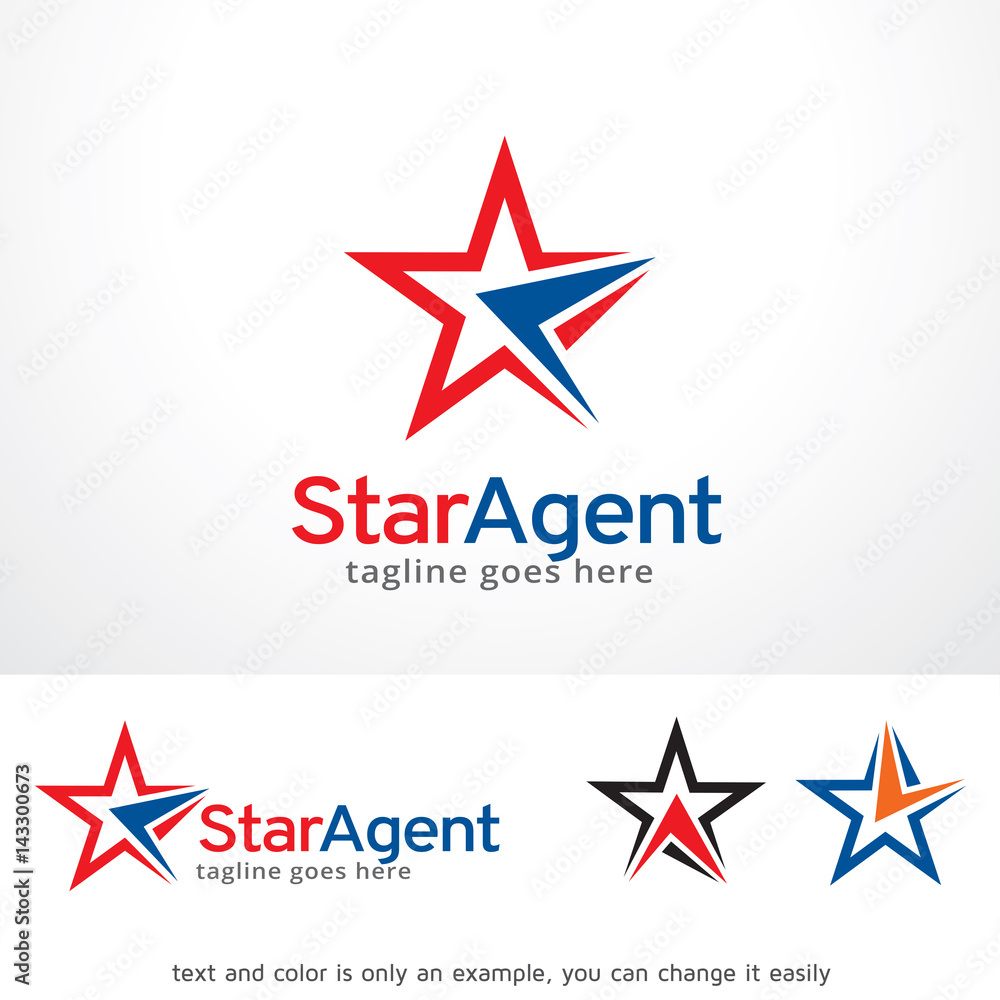 Star Agent Logo Template Design Vector, Emblem, Design Concept ...