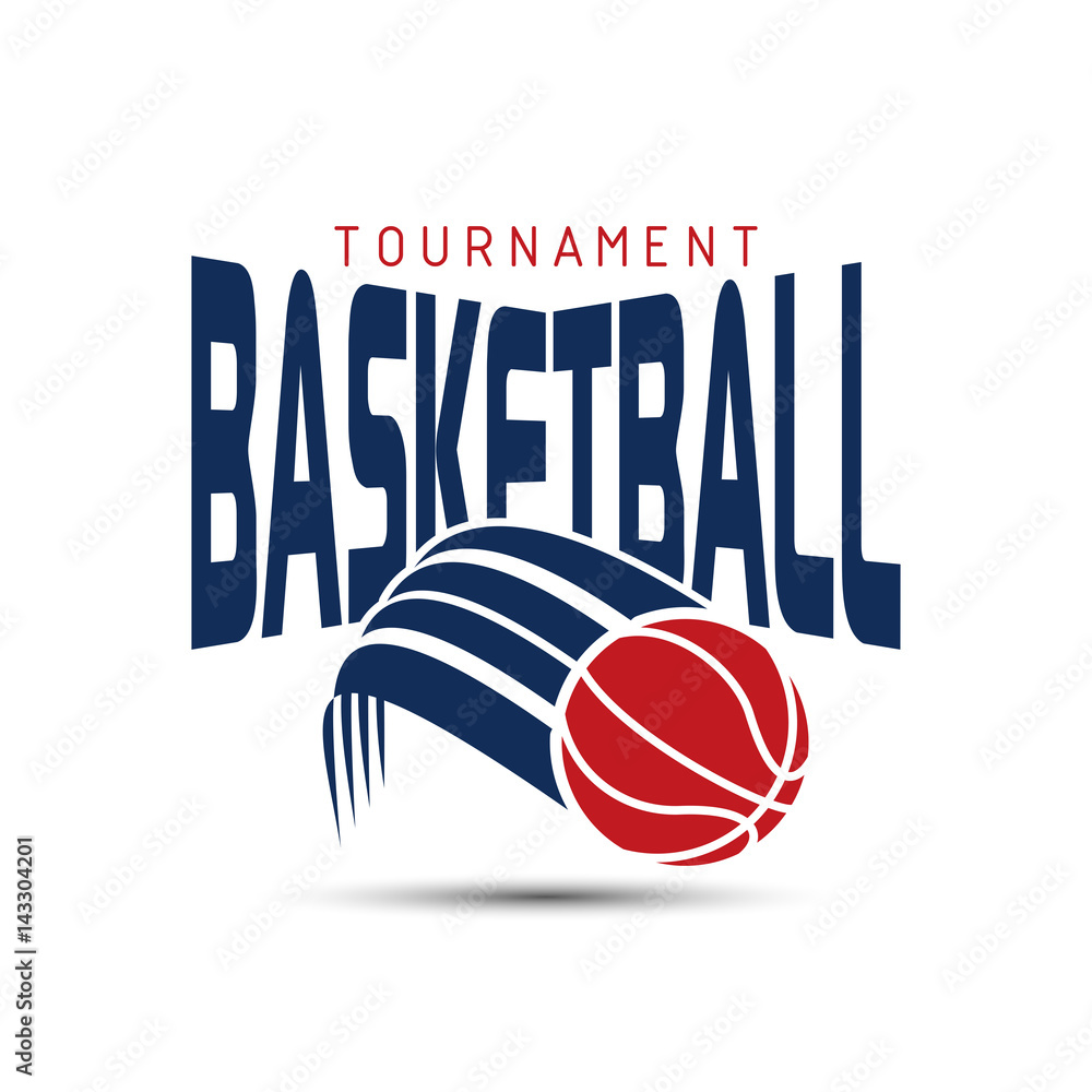 Basketball tournament symbol basketball logo vector illustration sport ...