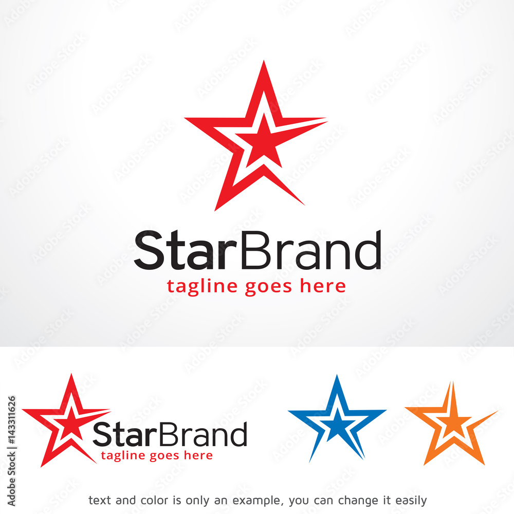 Star Brand Logo Template Design Vector, Emblem, Design Concept ...