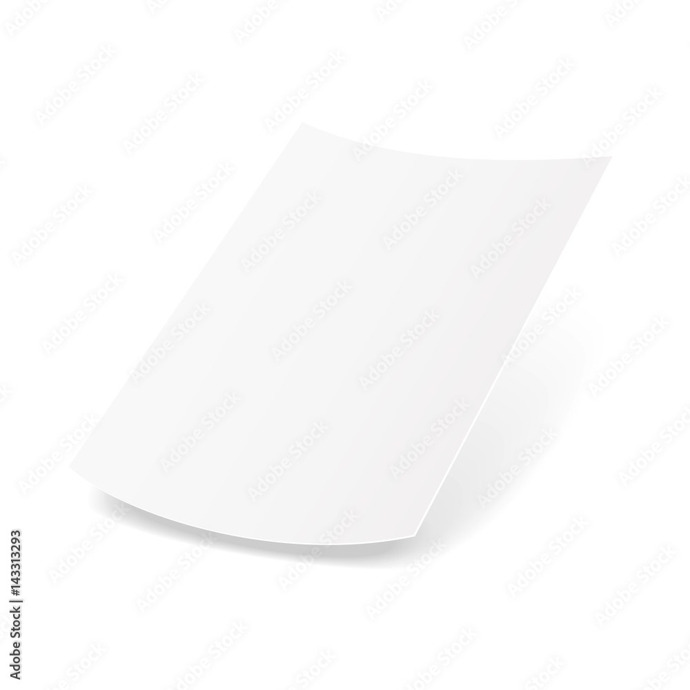 Blank Paper Leaflet, Flyer, Broadsheet, Flier, Follicle, Leaf With ...