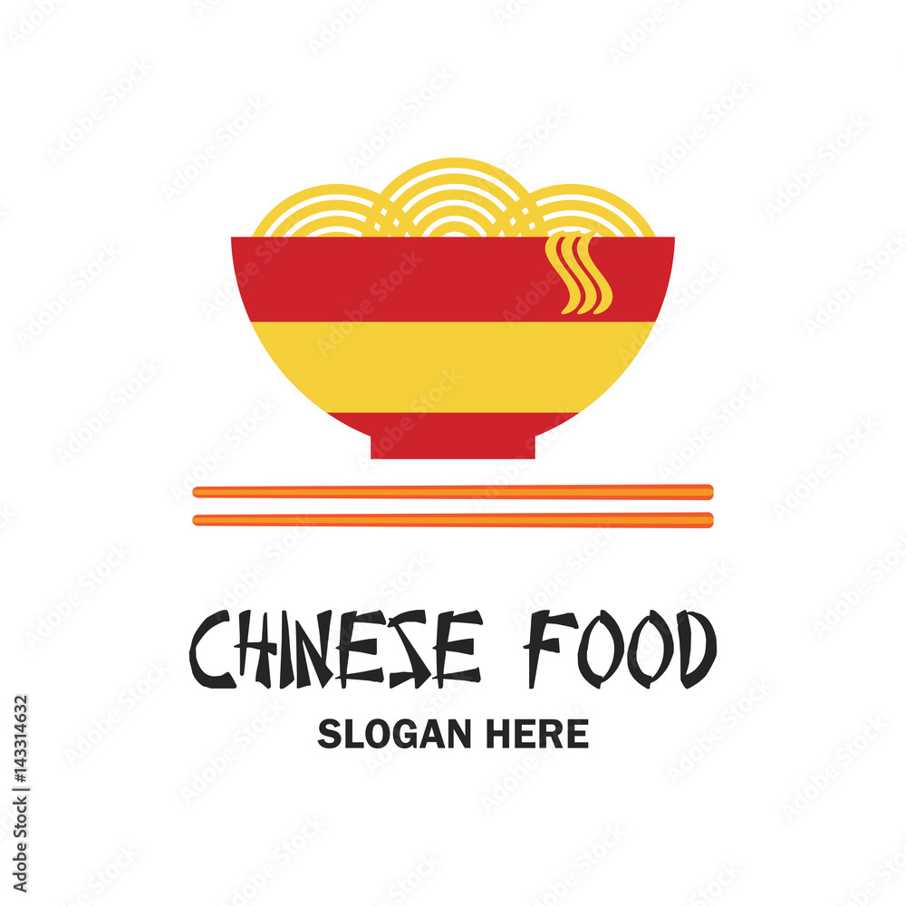 chinese restaurant / chinese food logo with text space for your slogan ...