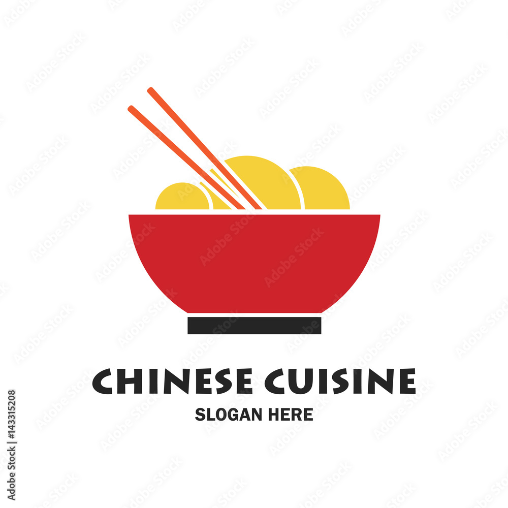 chinese restaurant / chinese food logo with text space for your slogan ...
