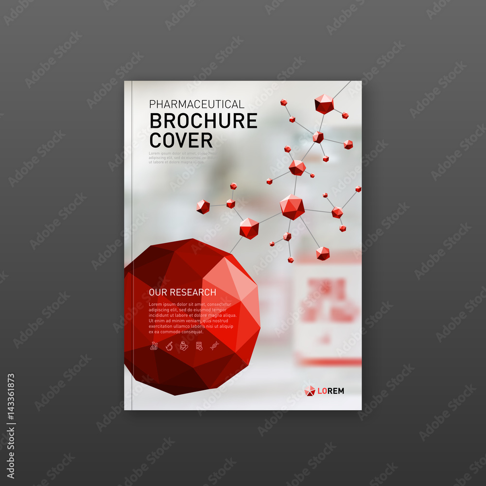 Medical brochure cover template, flyer design layout. Applicable for ...