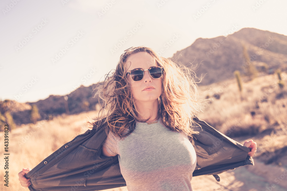 Expression of freedom. Lifestyle modeling photography of a girl model ...