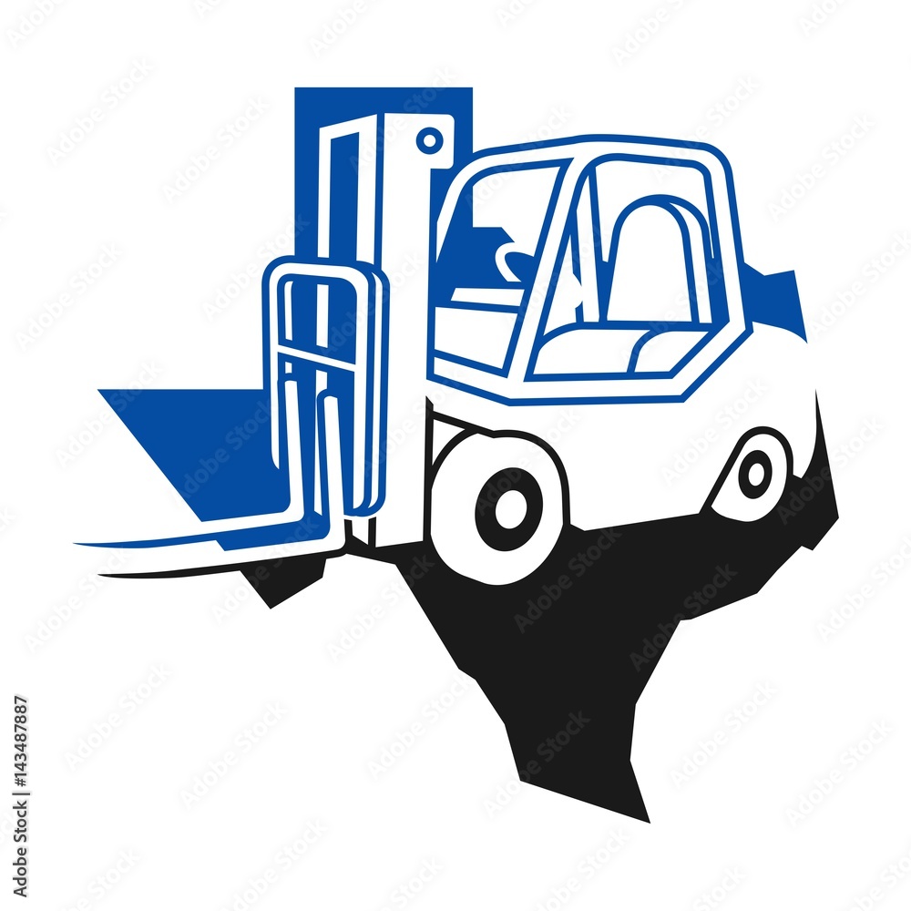 fork lift logo vector. texas logo. Stock Vector | Adobe Stock