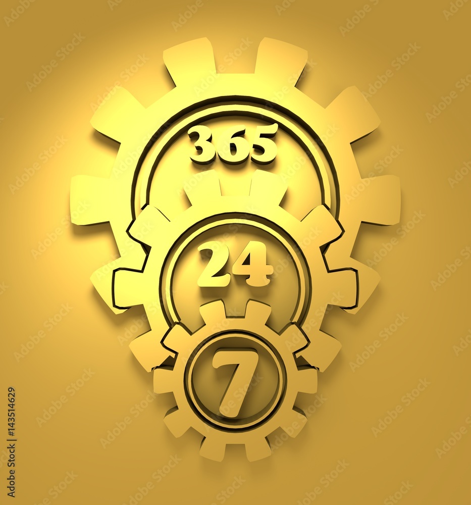 Time operation mode in gear. Gear pyramid. For customer support and ...