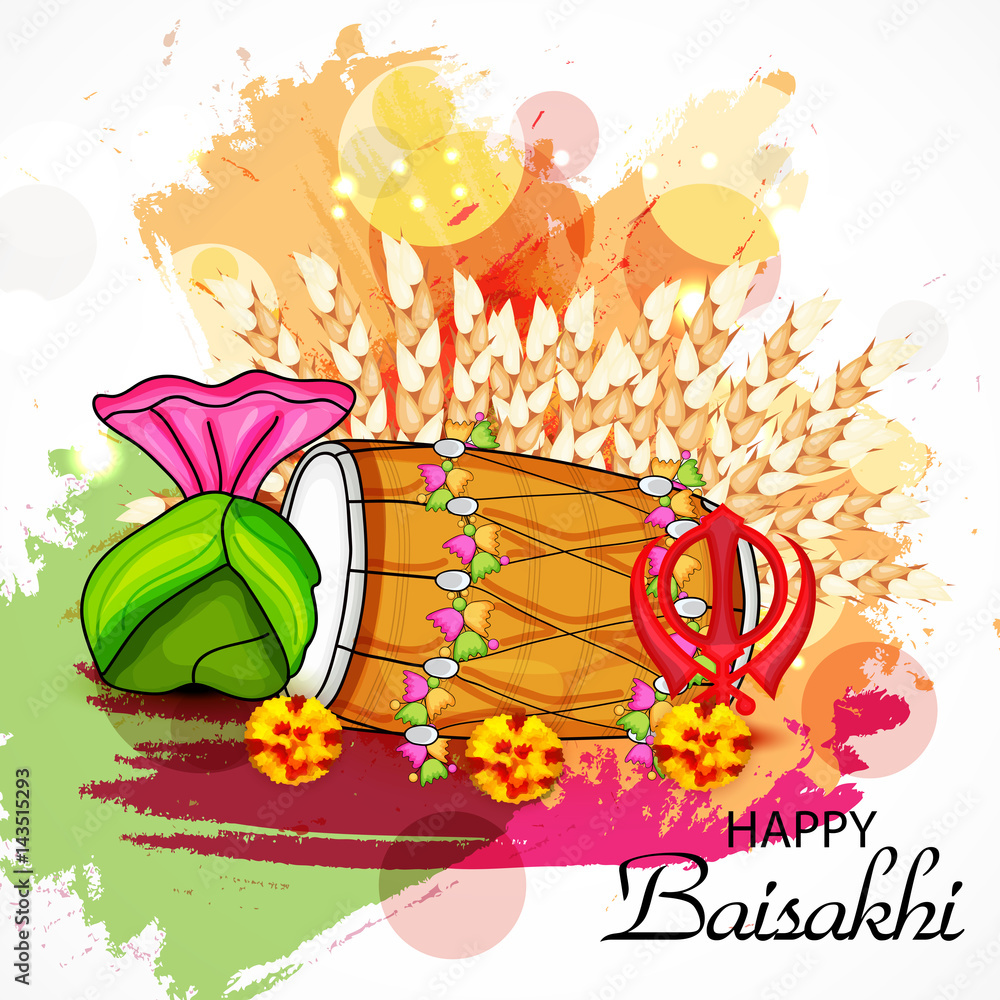 Happy Baisakhi. Stock Photo | Adobe Stock