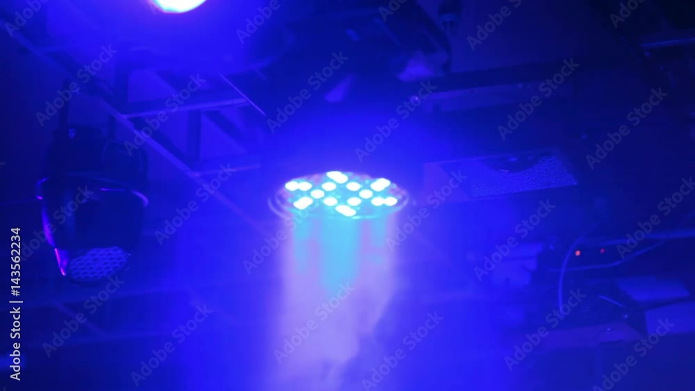 club, colored light flashing at the disco. Stock Video | Adobe Stock