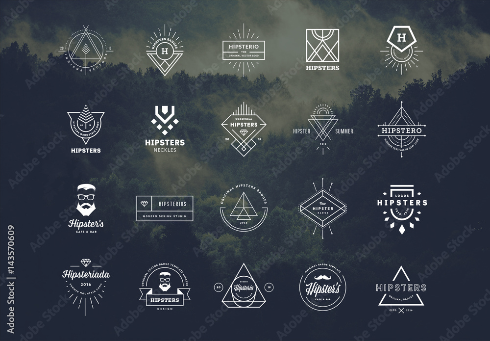 20 Trendy Logo Layouts 8 Stock Template | Adobe Stock