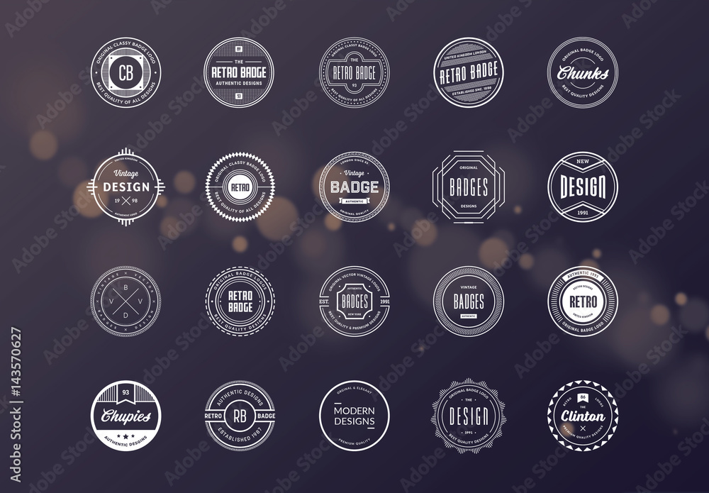 20 Retro Logo Layouts 10 Stock Template | Adobe Stock