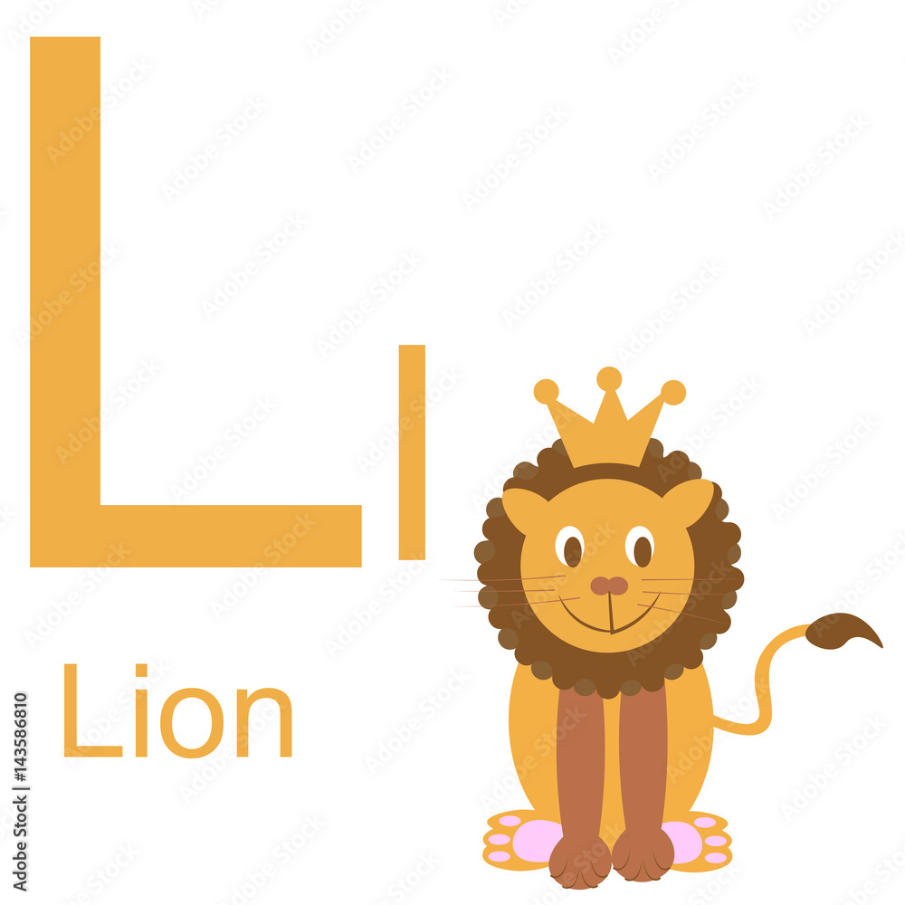 kids alphabet letter l Stock Vector | Adobe Stock