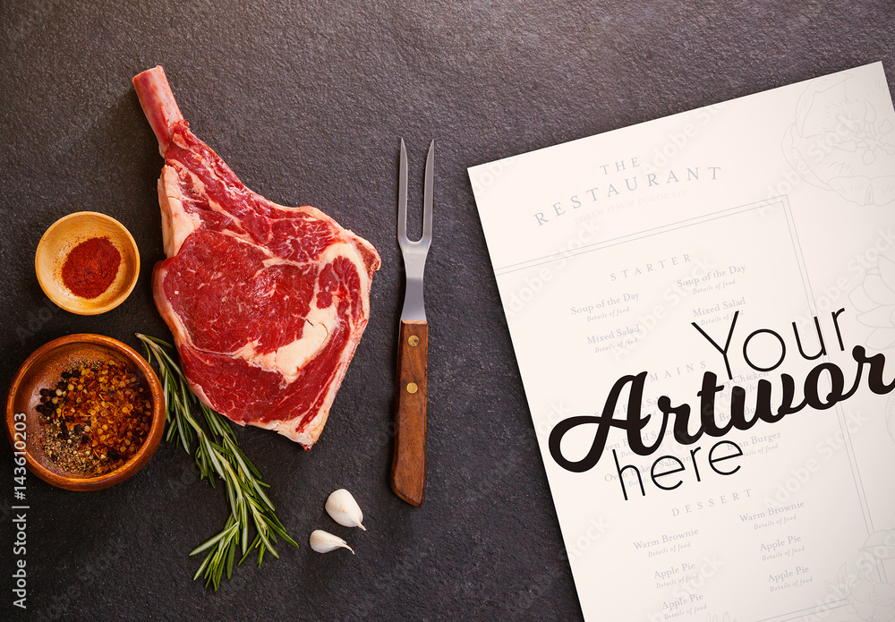 Cooking Mockup Template Stock Template | Adobe Stock