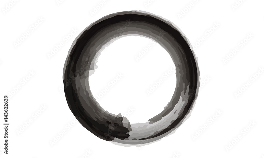 Enso inspired (black) Stock Vector | Adobe Stock