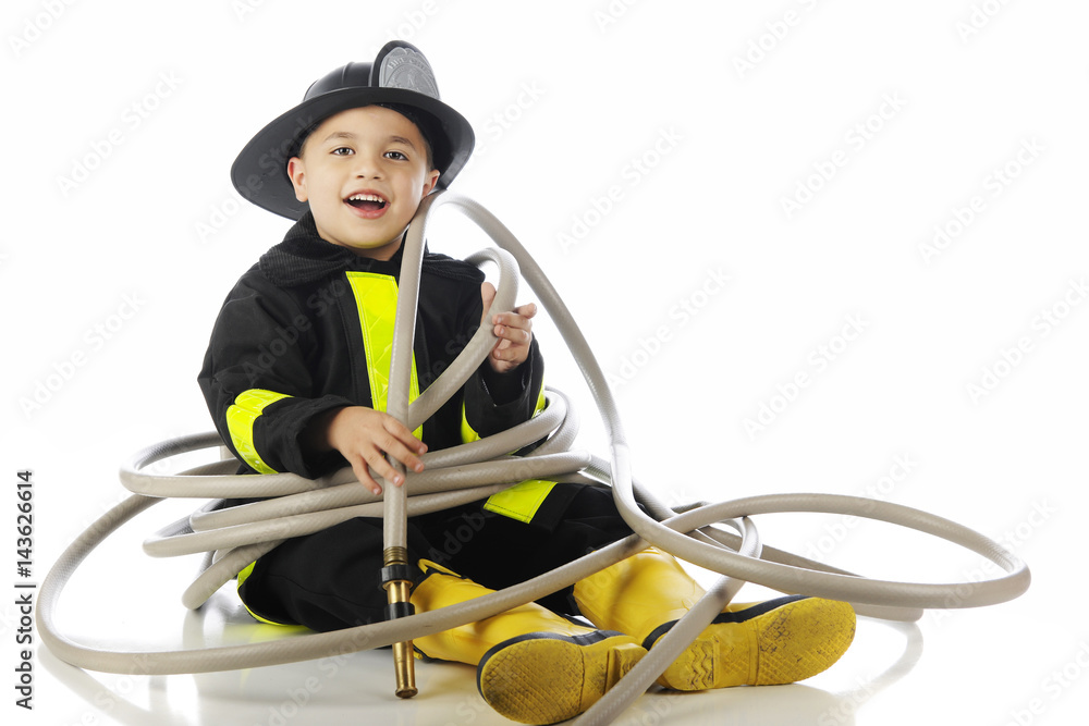 Tangled in the Fire Hose Stock Photo | Adobe Stock