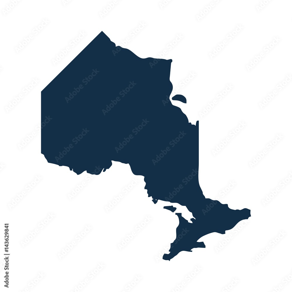 ontario map vector. Stock Vector | Adobe Stock