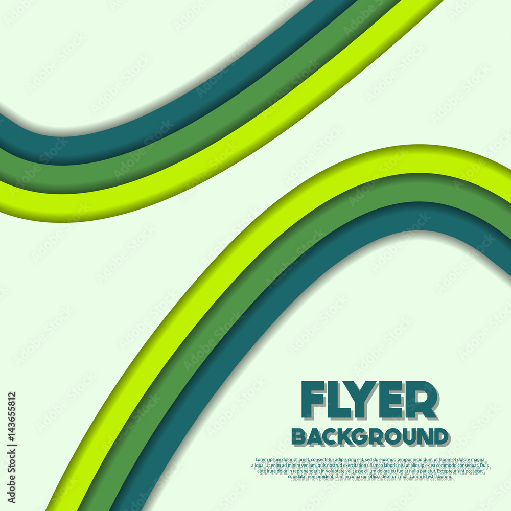 fresh background flyer style background Design Template Stock Vector ...