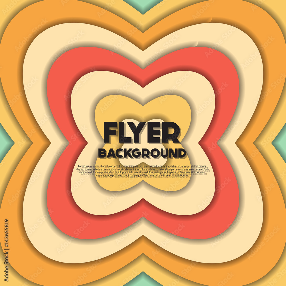 fresh background flyer style background Design Template Stock Vector ...