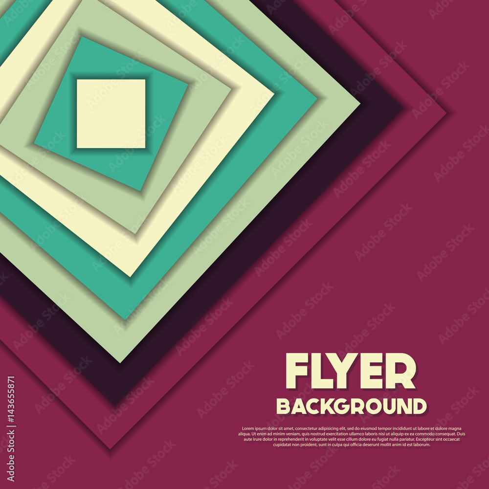 fresh background flyer style background Design Template Stock Vector ...