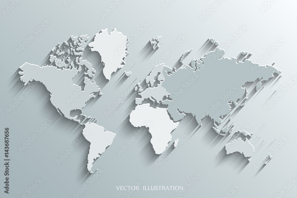 Political map of the world. Stock Vector | Adobe Stock