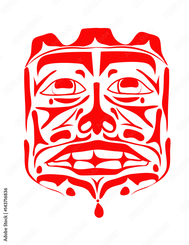 Vector illustration of the face symbol Stock Vector | Adobe Stock