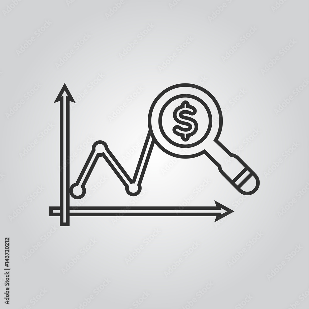 analysis icon Stock Vector | Adobe Stock