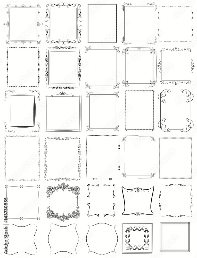 Free Modern Vector Borders